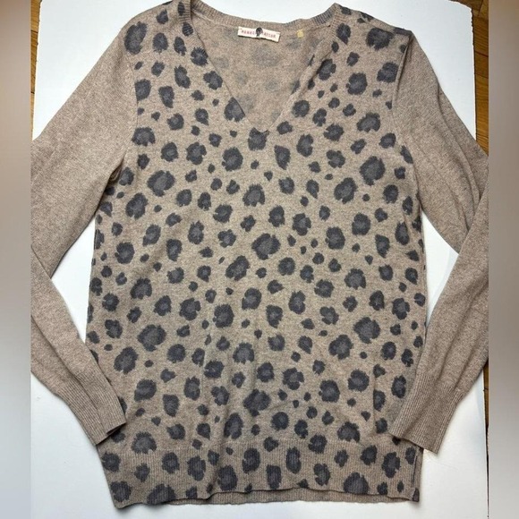 Rebecca Taylor | Sweaters | Rebecca Taylor Leopard Print Merino Wool ...